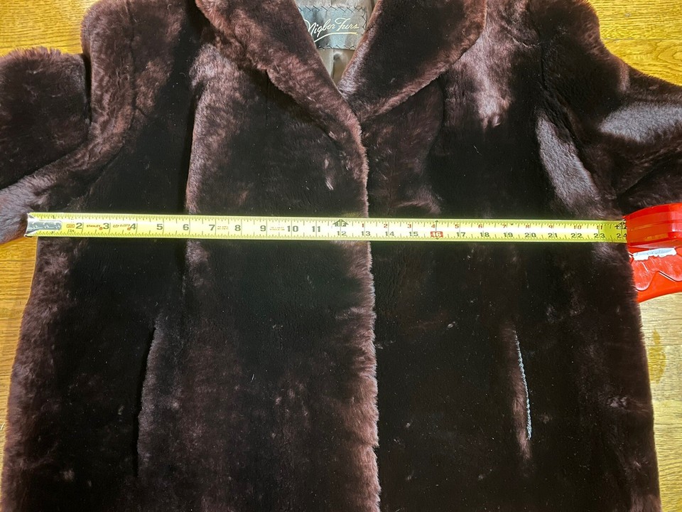 Vintage Nigbor Furs Coat Women’s Sz L/XL Purple Hook & Loop Excellent ...