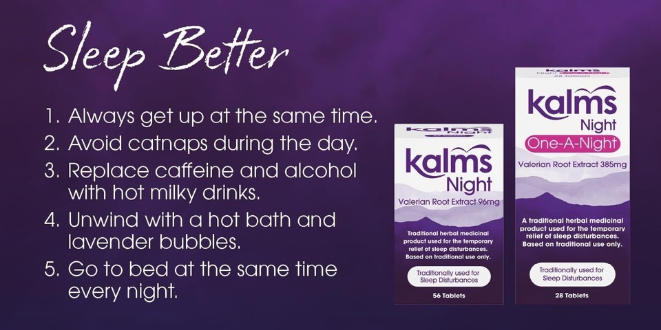 Kalms Night, 56 Tablets - Traditional Herbal Medicinal Product Used for ...
