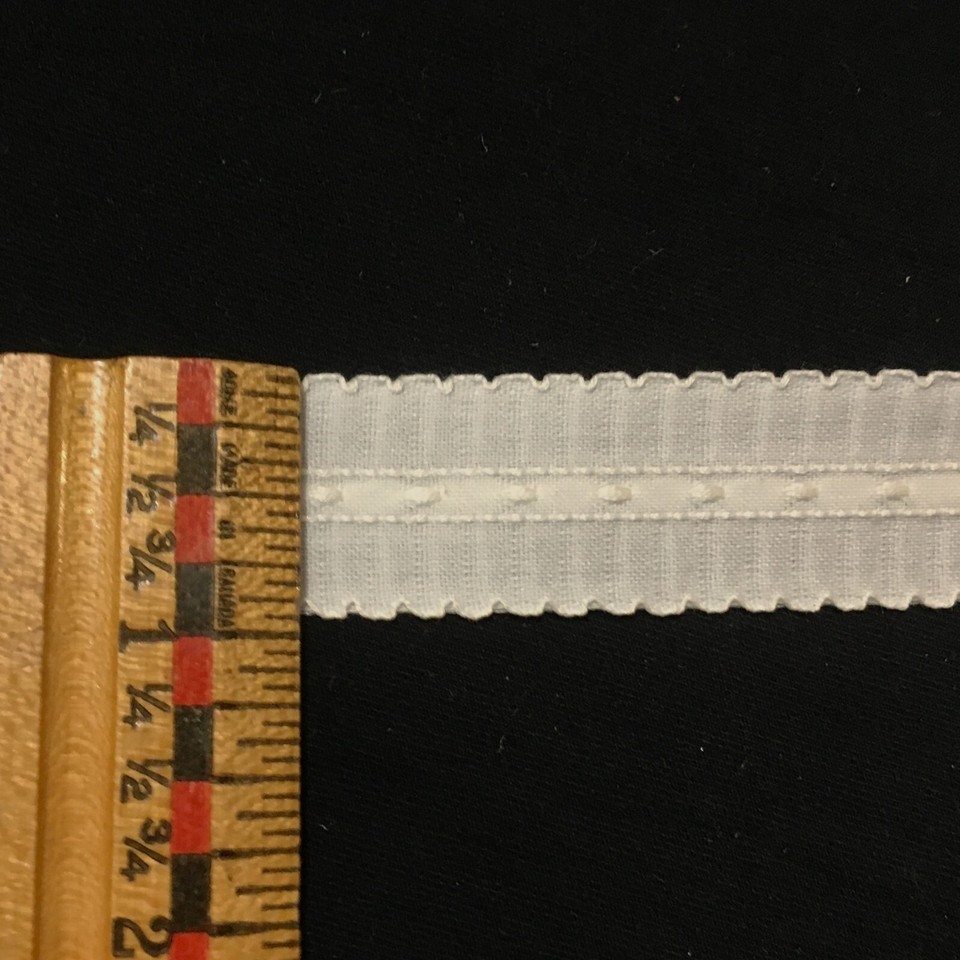 Embroidered Galloon Lace Trim Vintage Lace Trim 1" White White 5 yds # ...