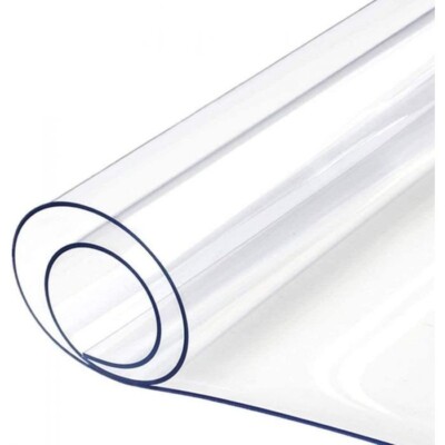 60-Gauge Clear Vinyl Transparent Plastic PVC Fabric - 1.5mm Thick - 54 ...
