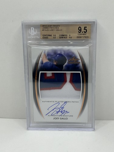 2014 Leaf Trinity Joey Gallo #PAJG3 BGS 9.5 MT+ | eBay