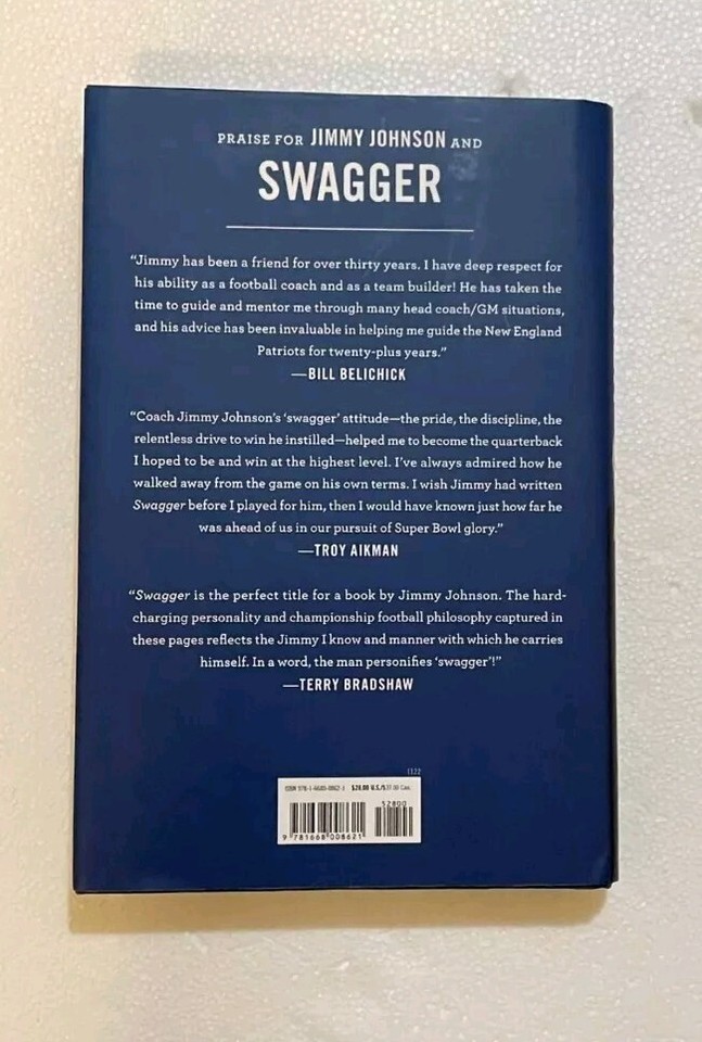 Hardback Book "Swagger" By Jimmy Johnson & Dave Hyde - Good Condition ...