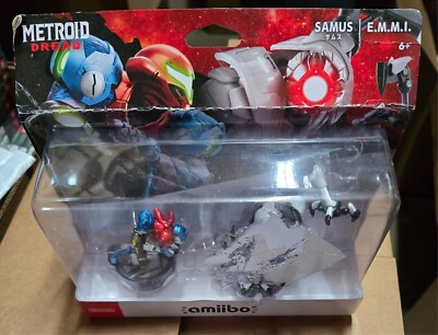 Nintendo amiibo Metroid Dread - Samus and E.M.M.I. Figures (2 Pack Set ...