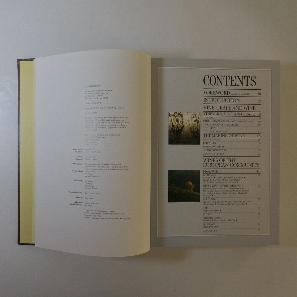 Cofanetto Collezione I Libro Of Wine 1989 Norman Bezzant USA Chartwell ...