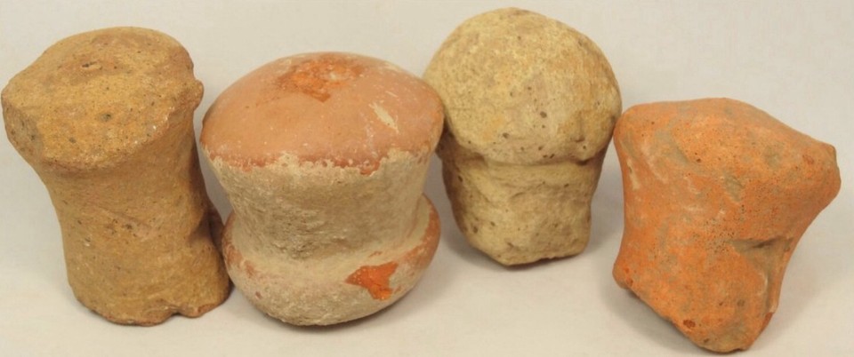 ROMAN TERRACOTTA AMPHORA STOPPERS LOT OF 4 | eBay