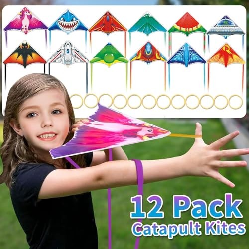 Mini Kites for Kids Ages 4-8-12, Finger Launcher Kites Easy to Fly on ...