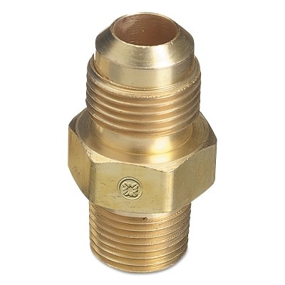 Brass SAE Flare Tubing Connection, Adapter, 500 PSIG, CGA-295 to 3/8 in ...