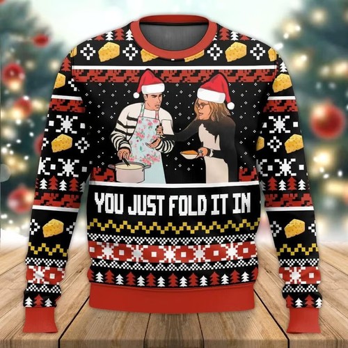 XMAS Fold It In Meme Ugly Sweater Schitts Creek Funny Xmas Gift | eBay