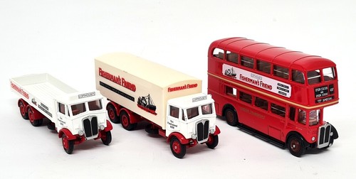 EFE 1/76 OO Gauge Fisherman's Friend Truck & Bus Set Diecast Models x3 ...