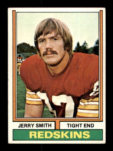 1974 Topps #6 Jerry Smith VG/VGEX Redskins 561329 | eBay