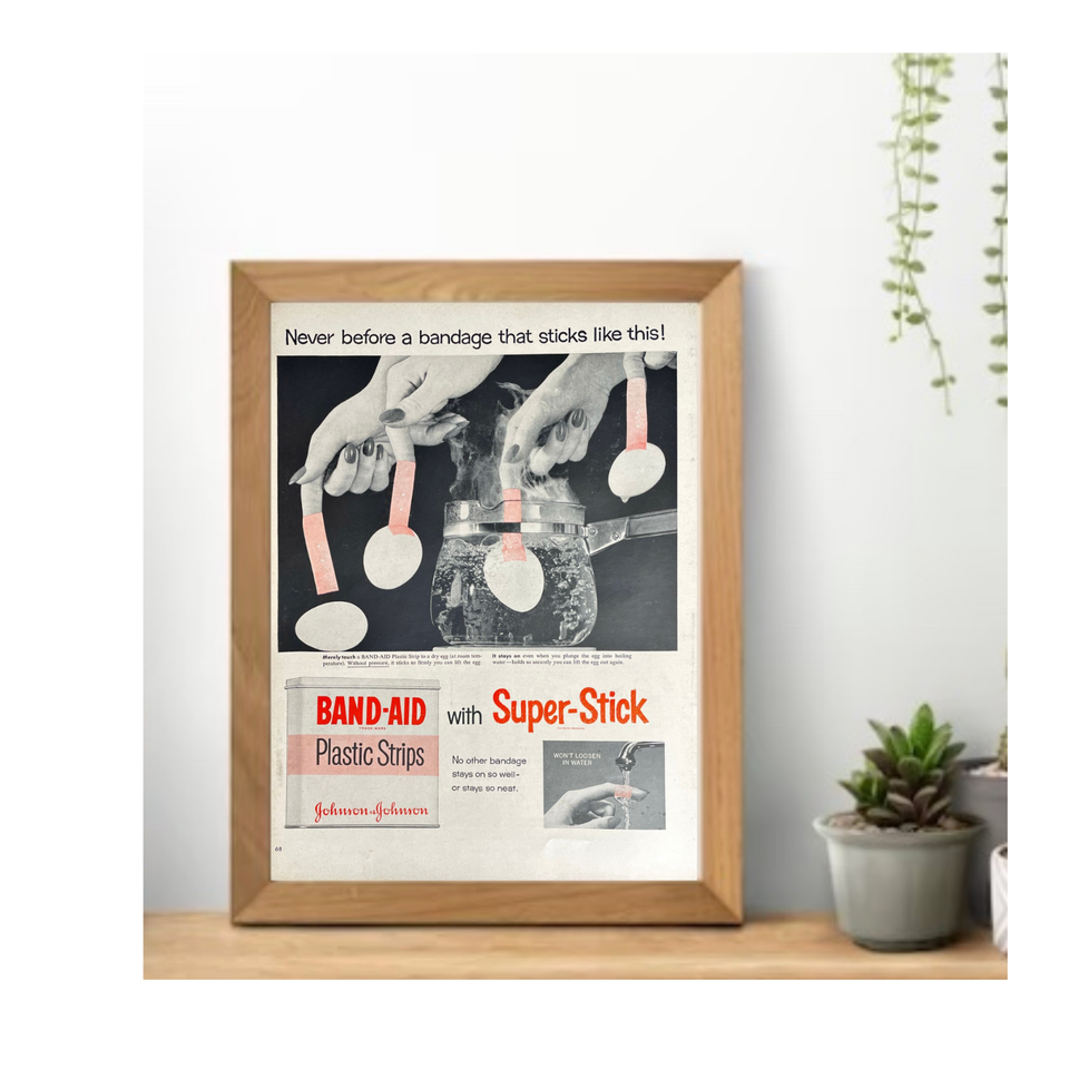 Band-Aid Bandages 1954 Vintage Print Ad Magazine Retro Band Aid Ad ...