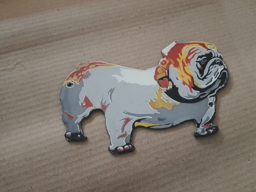 Porcelain Mac Truck Bulldog Enamel Sign Size 8" x 5" Inches | eBay