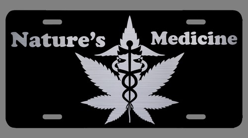 Cannabis Pot Marijuana Weed Laser Etched Metal License Plate CBD ...