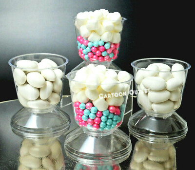 12 PLASTIC CANDY CONTAINERS FILLABLE PARTY FAVORS BIRTHDAY BABY SHOWER ...