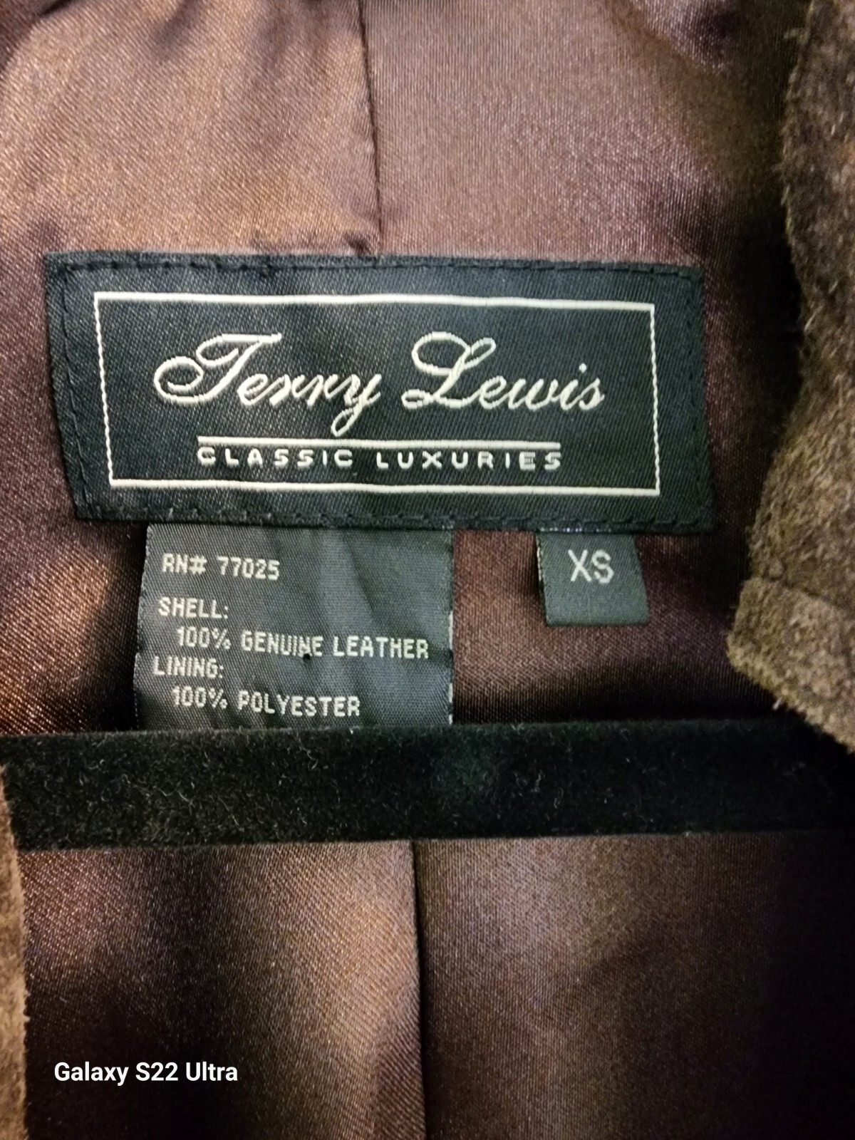 Terry Lewis Suede Leather Jacket XS Brown Button Down… - Gem