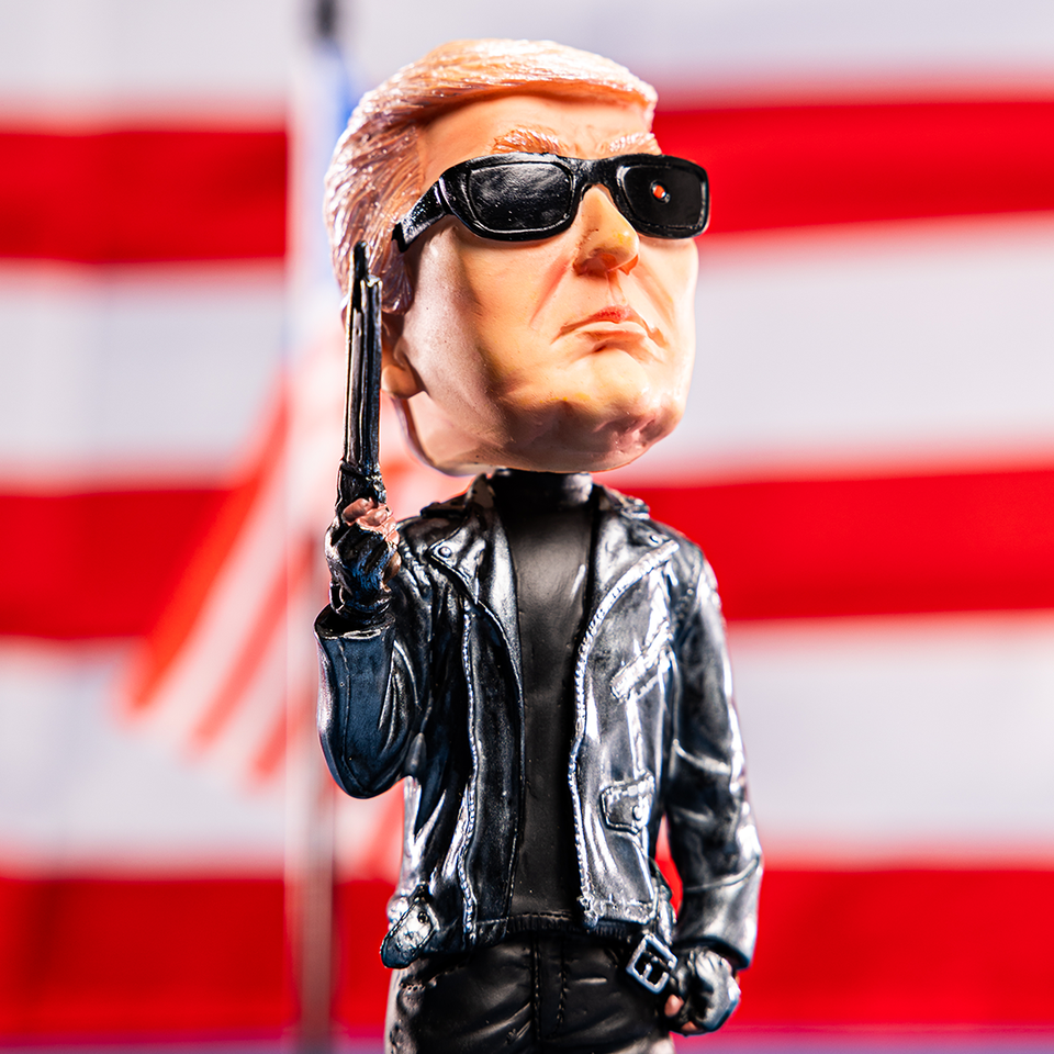 The Trumpinator Bobblehead - I'll Be Back in 2024 (Trump Bobblehead) | eBay