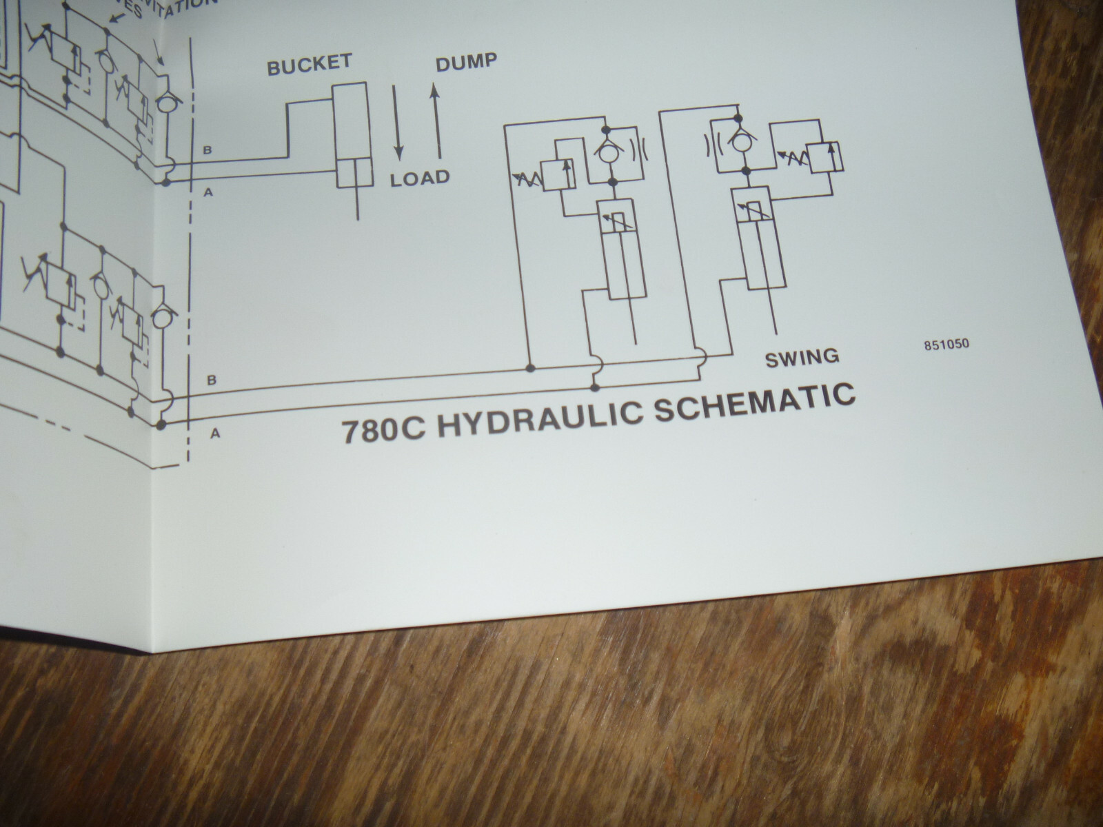 Case 780C Loader Backhoe Hydraulic Schematic Diagram Manual xz | eBay