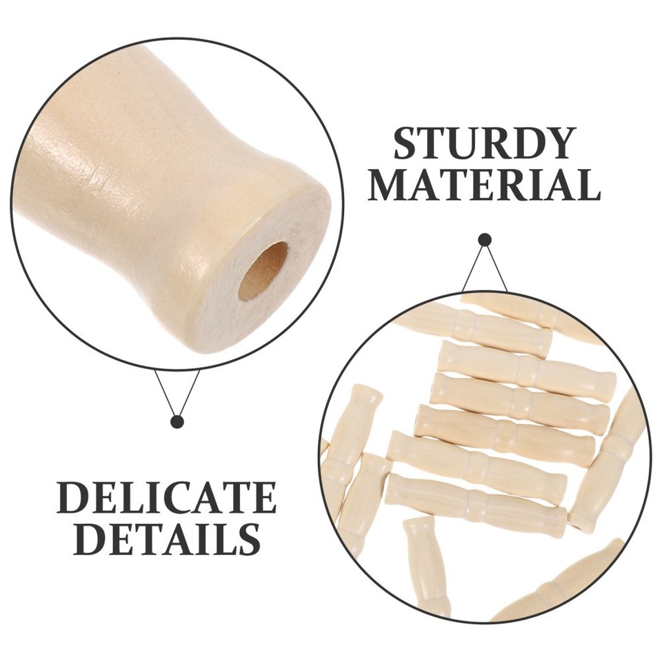 24 Pcs Wood Bucket Handle Grip Non-slip Replacement for DIY Projects ...