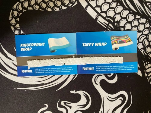 Fortnite Taffy Wrap& Fingerprint CODE | eBay