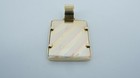 18k Multi-Tone Gold Box Pendant | eBay