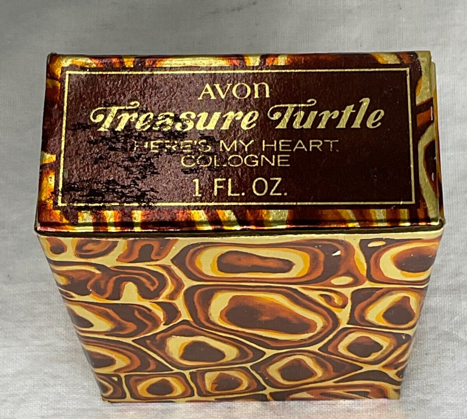 Treasure Turtle Decanter Here's My Heart Cologne in Original Box ...