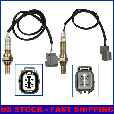 2x Air Fuel Ratio Oxygen O2 Sensor Upper&Under Fit 02-05 Honda Civic Si ...