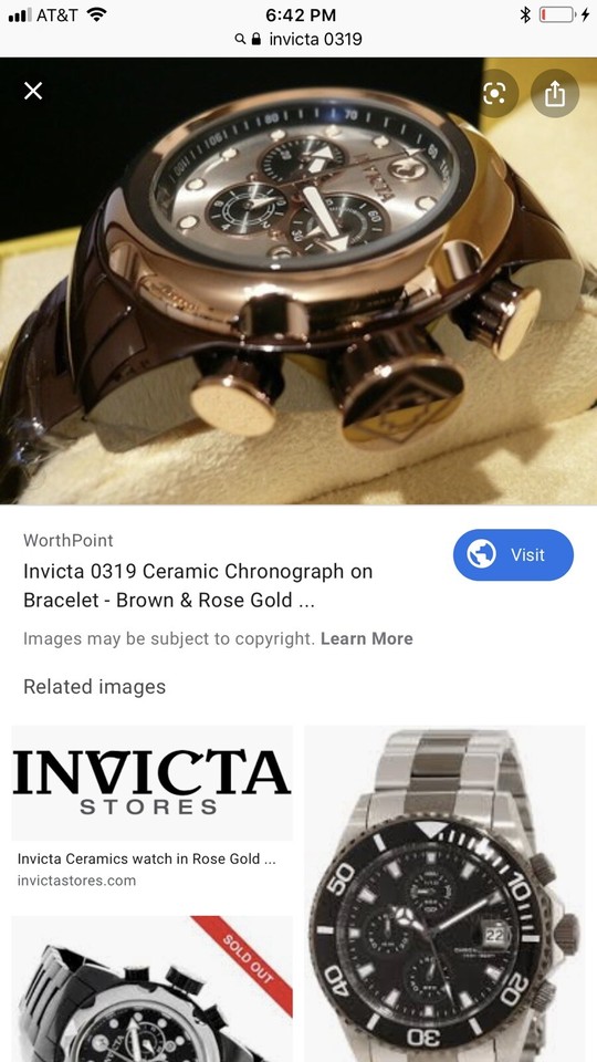 Invicta Men's Watch Quartz Swiss New In Box Model 0319 | eBay