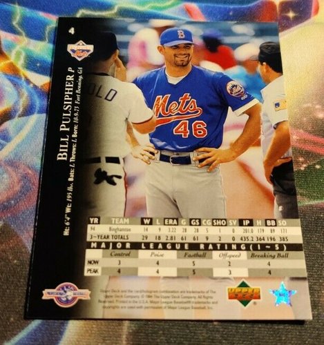 1994 Upper Deck Top Prospect BILL PULSIPHER New York Mets #4 | eBay