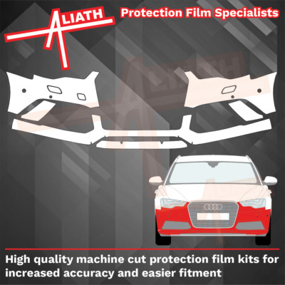 Fits Audi RS6 4G 15-18 Front Bumper CLEAR Stone Chip Guard Paint ...