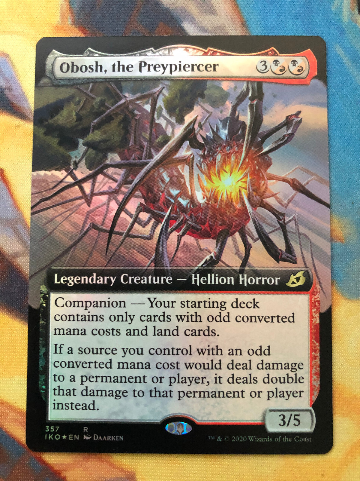 MTG- Obosh, the Preypiercer-Ikoria FOIL-Borderless NM legendary | eBay