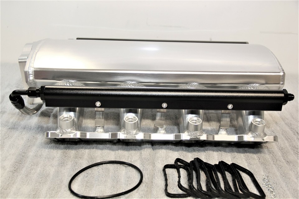 102MM ALUMINUM LOW LS3 L92 L99 LSA INTAKE MANIFOLD 6.2L SILVER THROTTLE ...