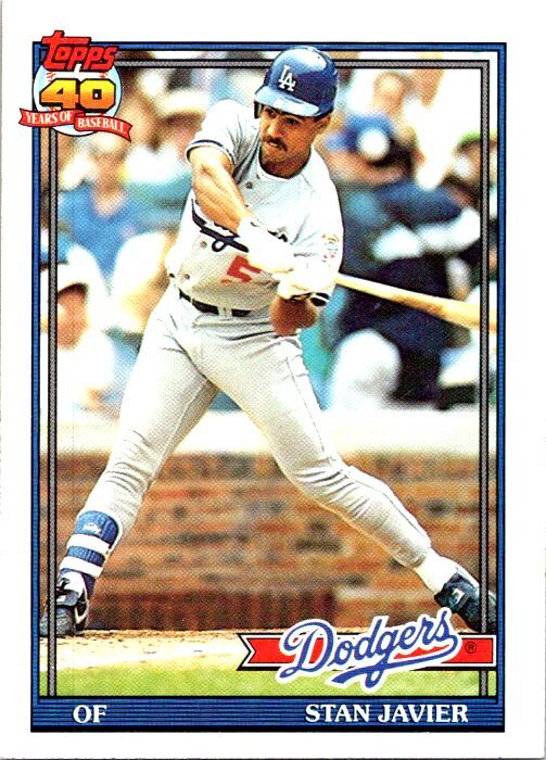 1991 Topps 40 Years of Baseball #61 Stan Javier Los Angeles Dodgers' | eBay