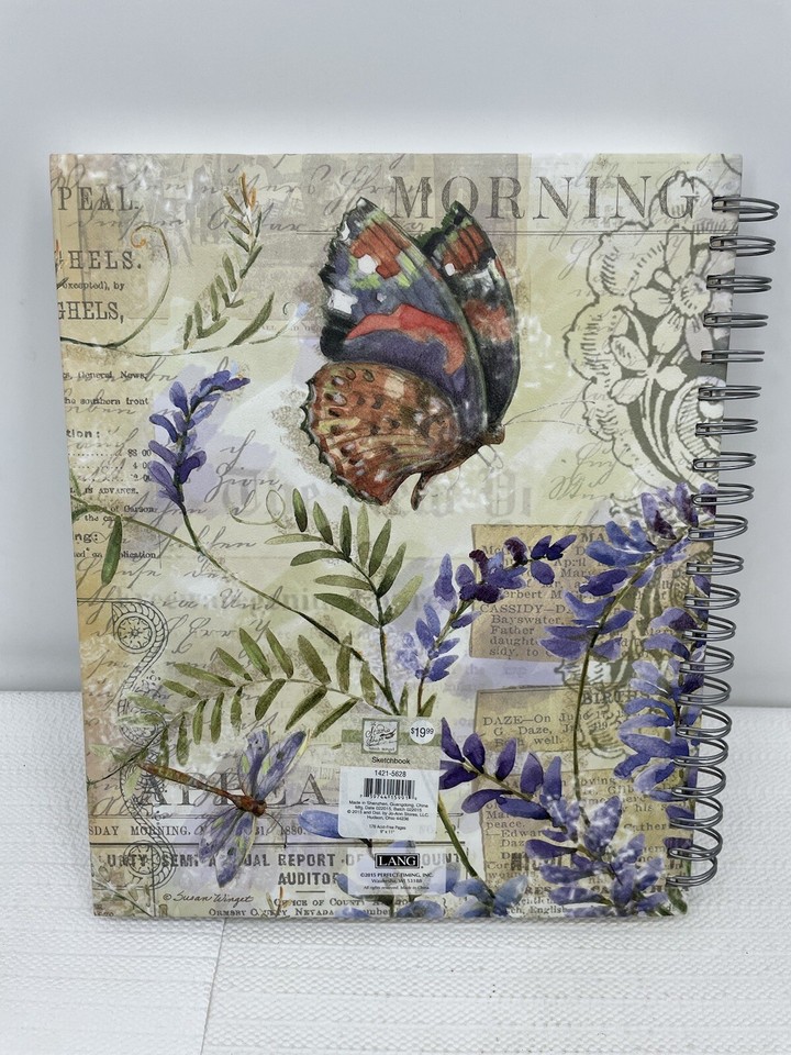 The Studio Shop Sketchbook by Sarah Winget Lilac Dragonfly Butterfly ...