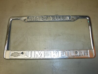 "GRASS VALLEY JIM KEIL CHEVROLET/OLDS" LICENSE PLATE FRAME CAMARO ...