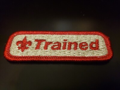 Boy Scouts America BSA Trained Patch | eBay