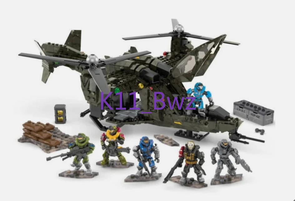 Mega Bloks Halo UNSC Falcon Sweep Building Blocks HDP62 Set with ...