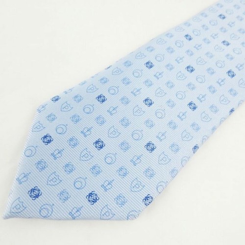 Loewe Tie Total Pattern Aqua Light Blue Logo Anagram Used ...