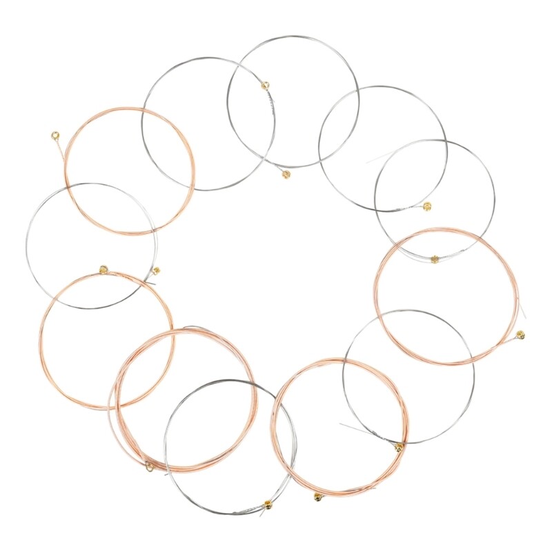 12Pcs Folk Guitar String Acoustics Guitar Strings Powerful and Enduring ...