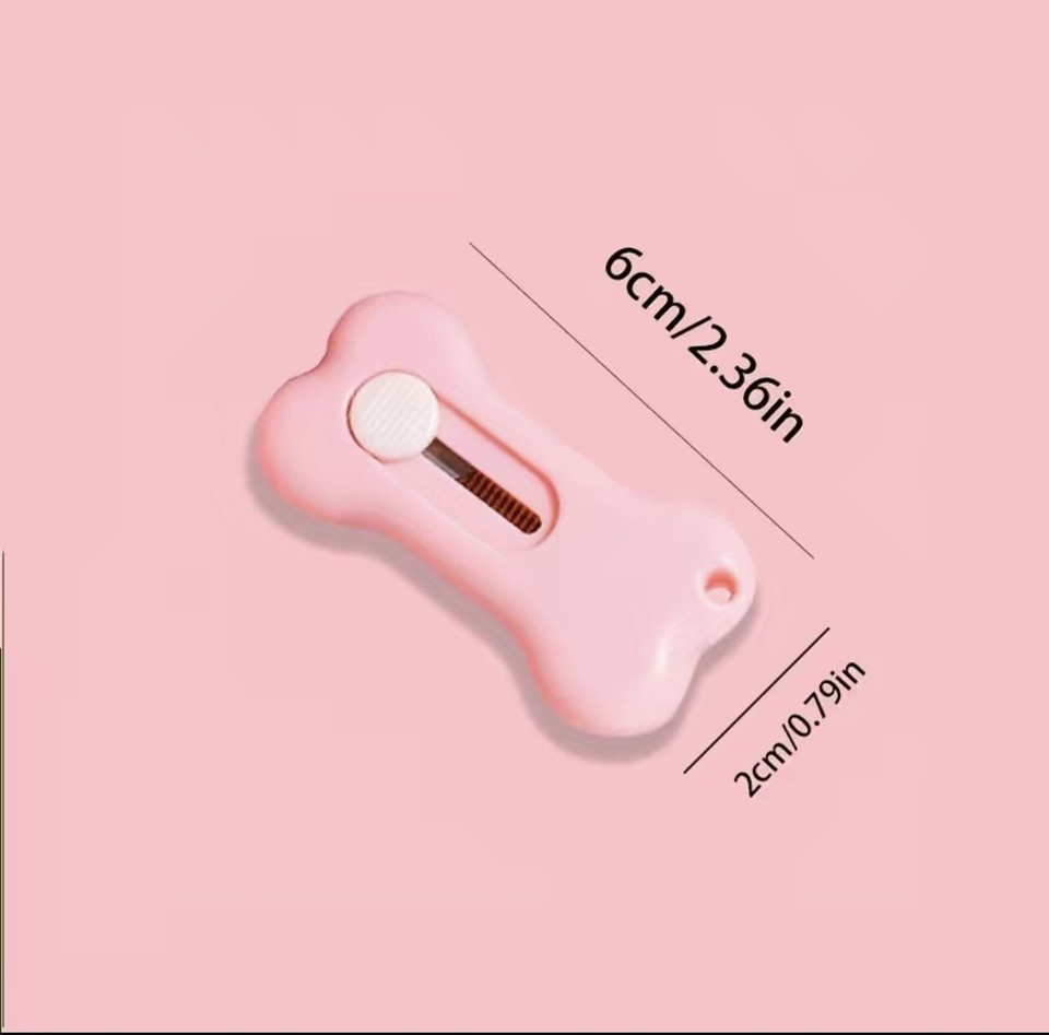Mini Retractable Utility Knife Pocket Box Cutters Plastic Exacto Pink ...