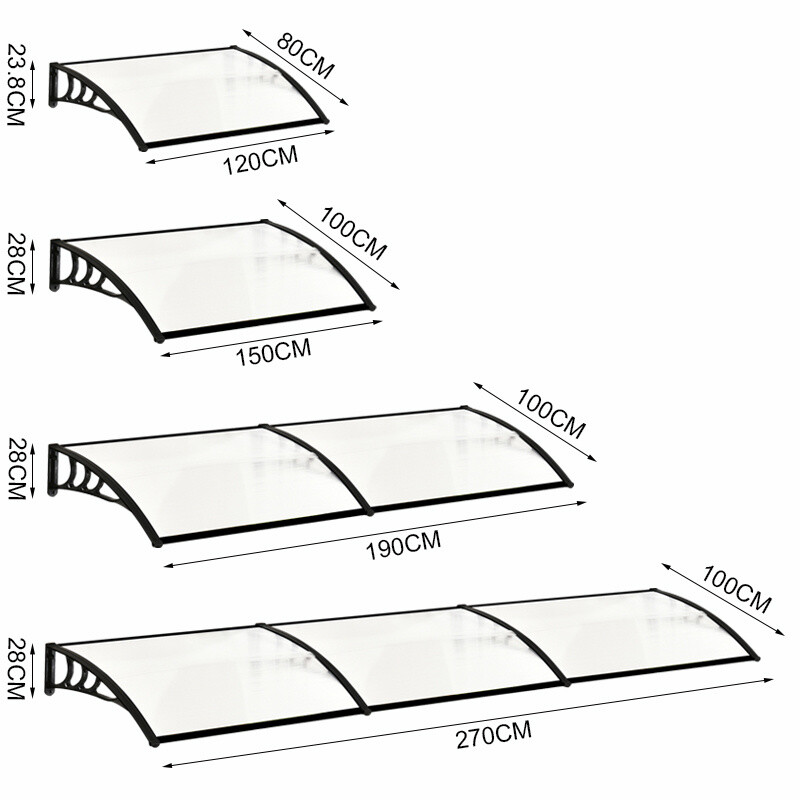 Over Door Canopies Front Back Porch Shade Shelter Rain Cover Awning ...