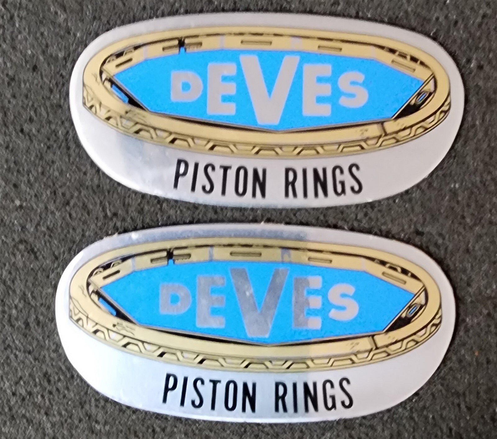 LOT OF (2) DEVES PISTON RING DECAL STICKERS 4.25" X 2.25" | eBay