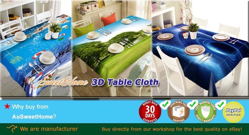 Life Without Sun 3D Tablecloth Table cover Cloth Rectangle Wedding ...