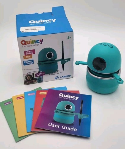Landzo Quincy The Robot Educational Learning Artist Talk Draw Spell ...