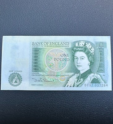 Bank of England British One pound £1 bank note Crisp UNC / 1978 ...