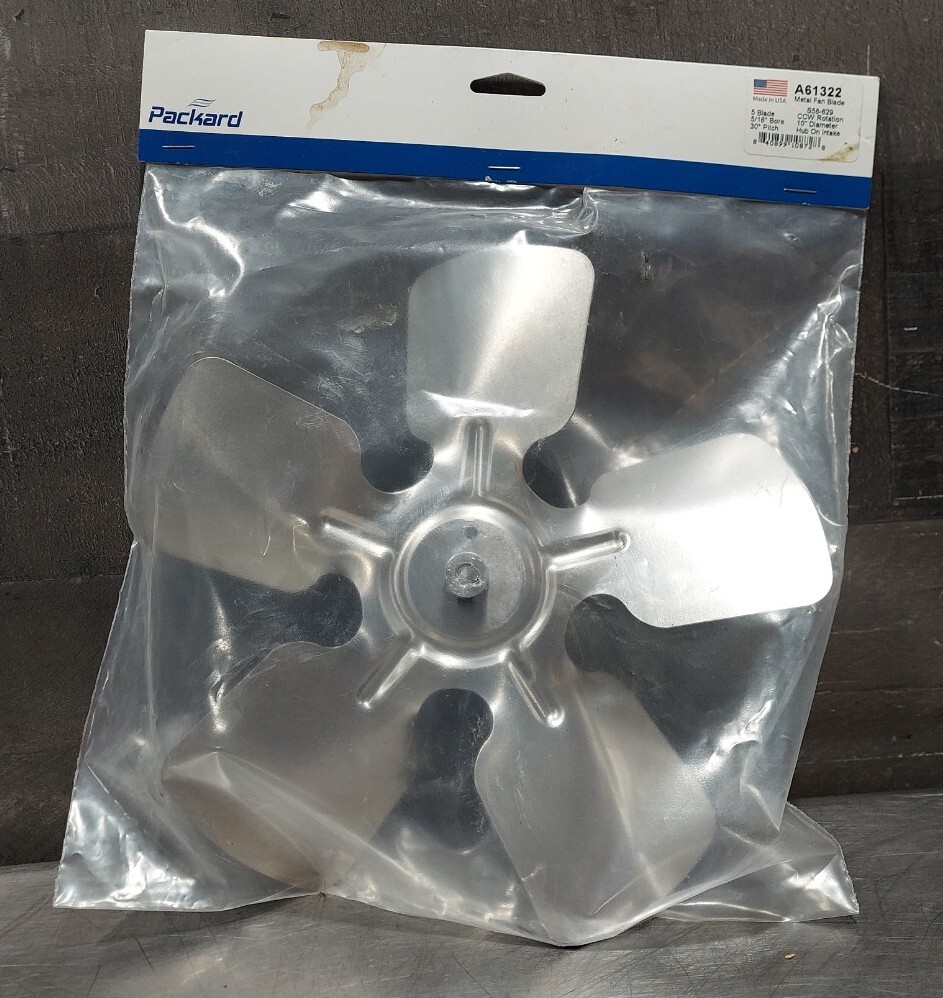 A61322 Metal Fan Blade 10" Diameter 5 Blades 5/16" Bore Hub CCW 30 ...