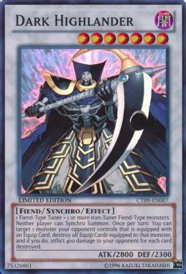 1X NM Dark Highlander - CT09-EN007 - Super Rare Yu-Gi-Oh! Promo Cards ...