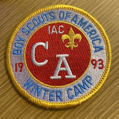 1993 BSA Activity Patch IAC CA Winter Camp Boy Scouts Of America | eBay