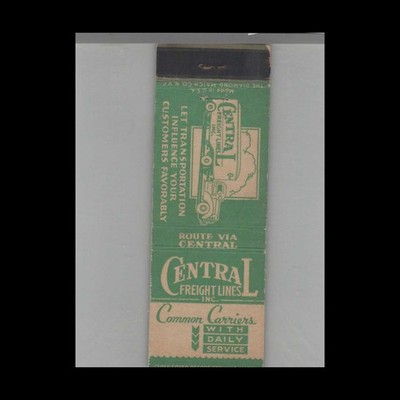 Matchbook Cover Trucking Central Freight Lines | eBay