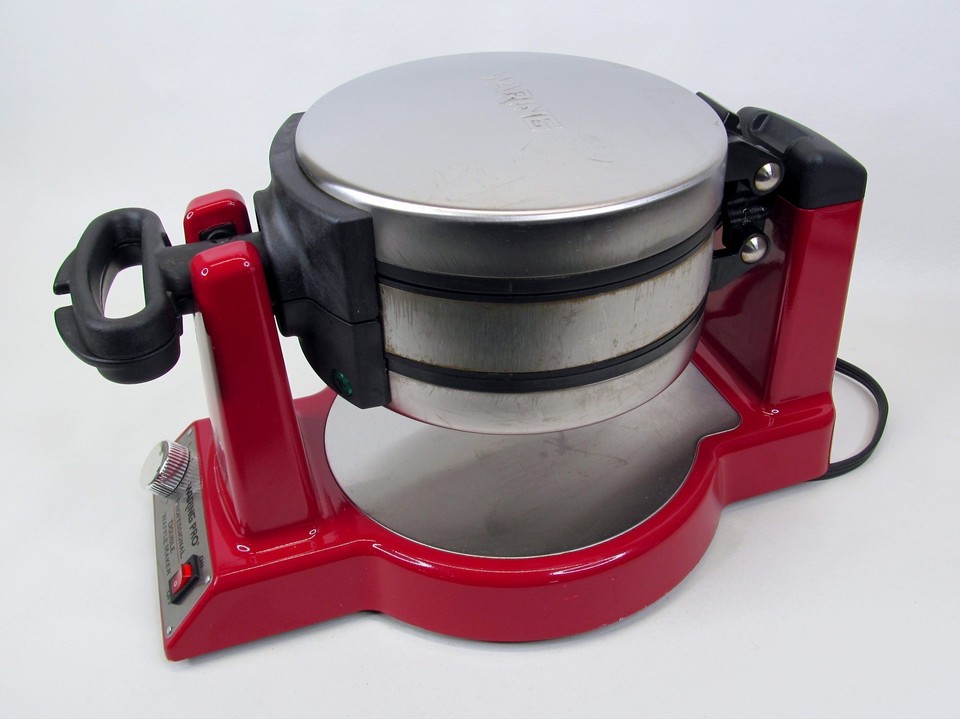 WARING PRO Professional Double Belgian Waffle Maker | WMK600 | Red ...