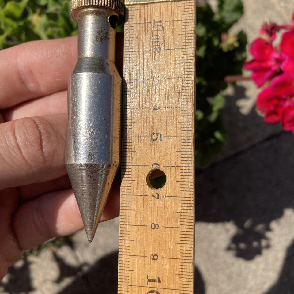 Antique Plumb Bob Carpenter Tool Solid Steel Pencil Shaped Rare Tool ...